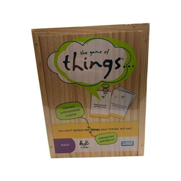 Parker Brothers | Toys | The Game Of Things Wooden Edition Adult Humor ...